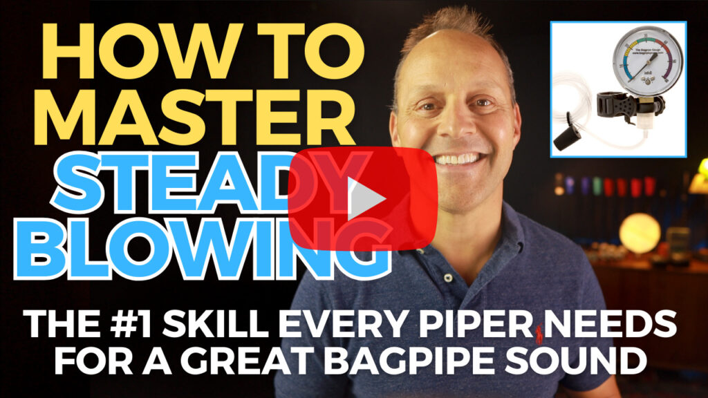 Bagpipe Pressure Gauge Manometer for Steady Blowing and Tone