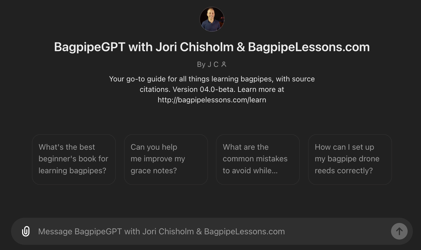 Learn with Famed Bagpipe Instructor Jori Chisholm