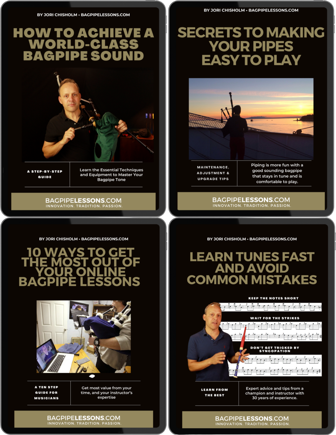 Get My Four Most Popular Bagpipe Guides Free | Master Your Tone, Learn Tunes Fast, and More with ...