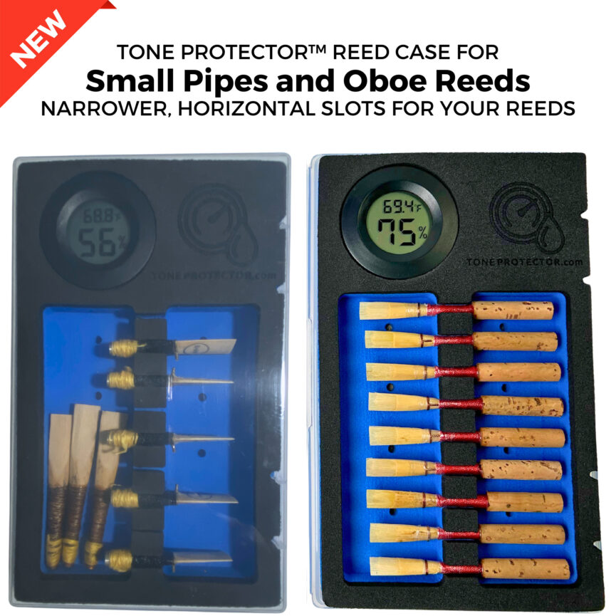 Tone Protector™ Bagpipe Reed Case - Two-Way Humidity Control