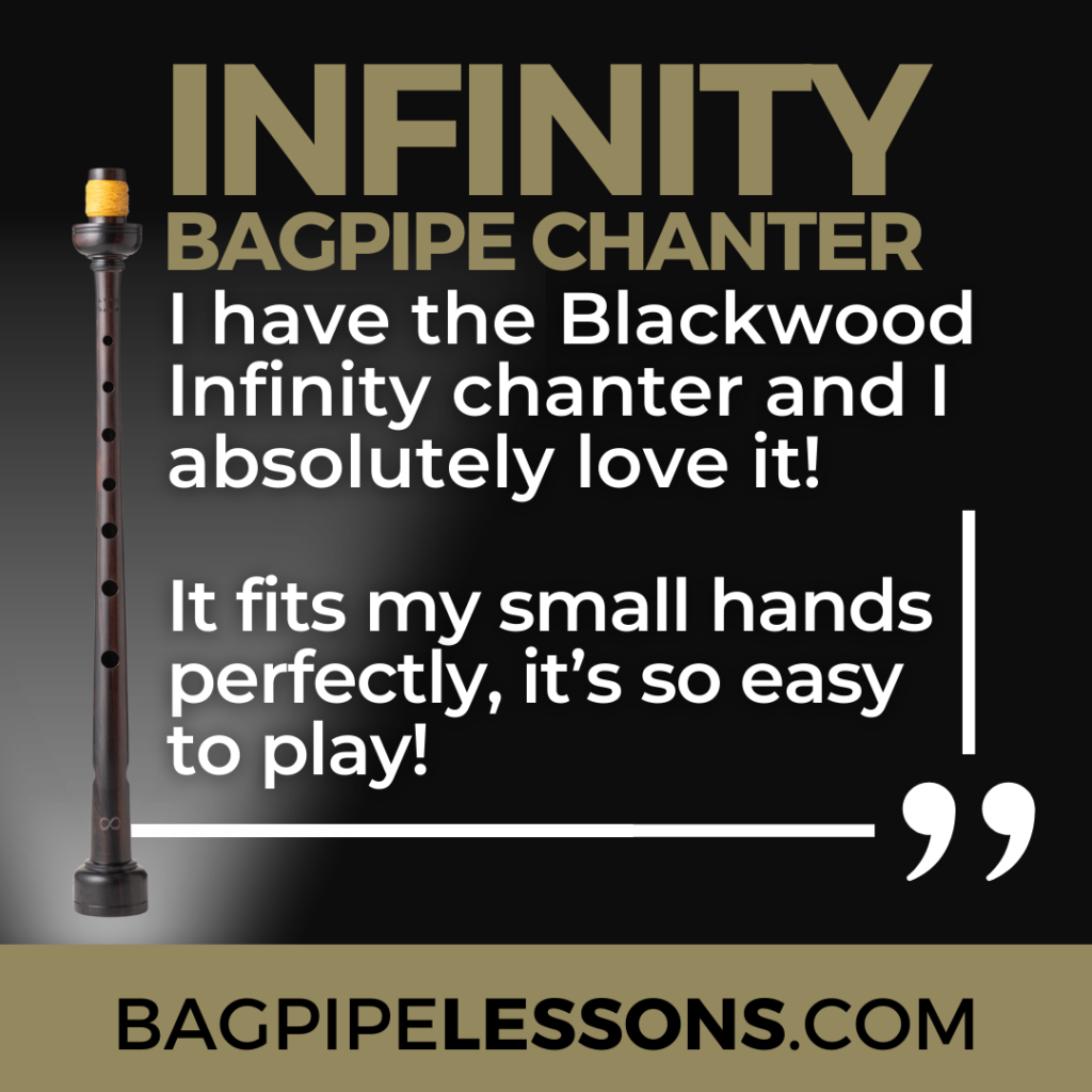 R.G. Hardie 'Infinity' Pipe Chanter w/ Reed Protector & Case